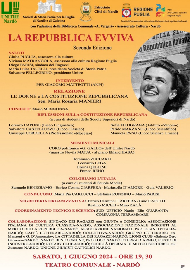 Porta di Mare - LA REPUBBLICA EVVIVA - Stasera la seconda edizione dopo ...